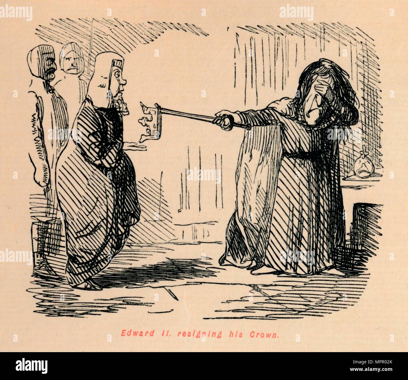 'Edward II. resigning his Crown', c1860, (c1860). Artist: John Leech ...