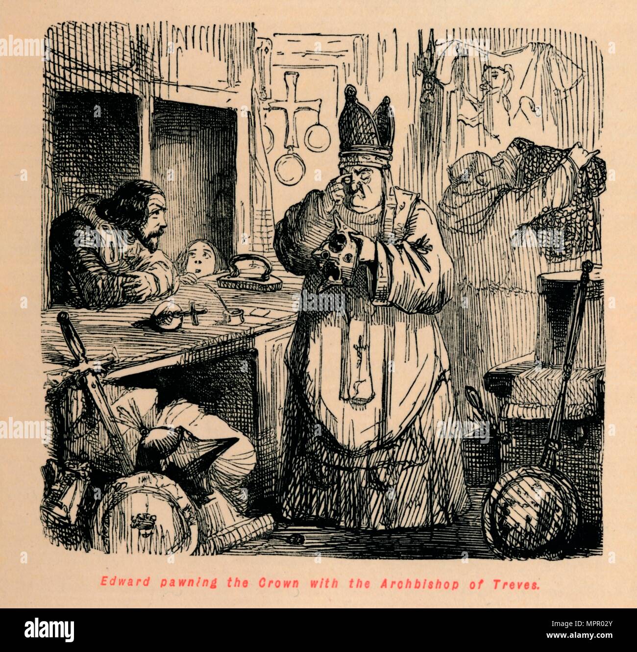 'Edward pawning the Crown with the Archbishop of Treves', c1860, (c1860 ...