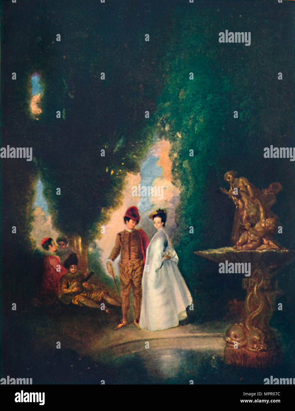 'The Fountain', c18th century, (1911). Artist: Jean-Antoine Watteau ...