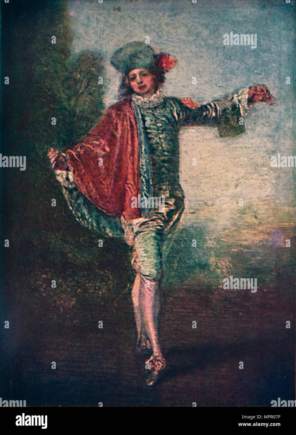 'L'Indifferent', c1717, (1911). Artist: Jean-Antoine Watteau Stock ...