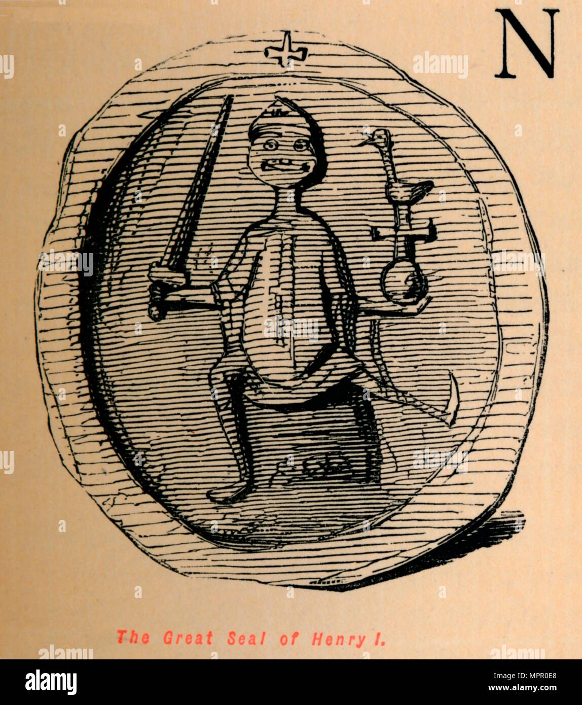 'The Great Seal of Henry I', c1860, (c1860). Artist: John Leech Stock ...