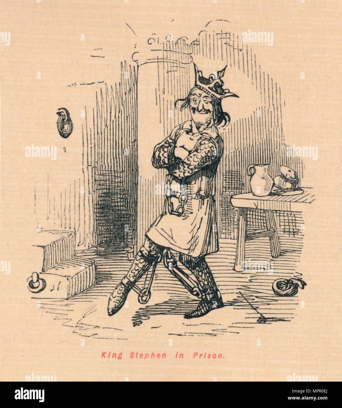 'King Stephen in Prison', c1860, (c1860). Artist: John Leech Stock ...