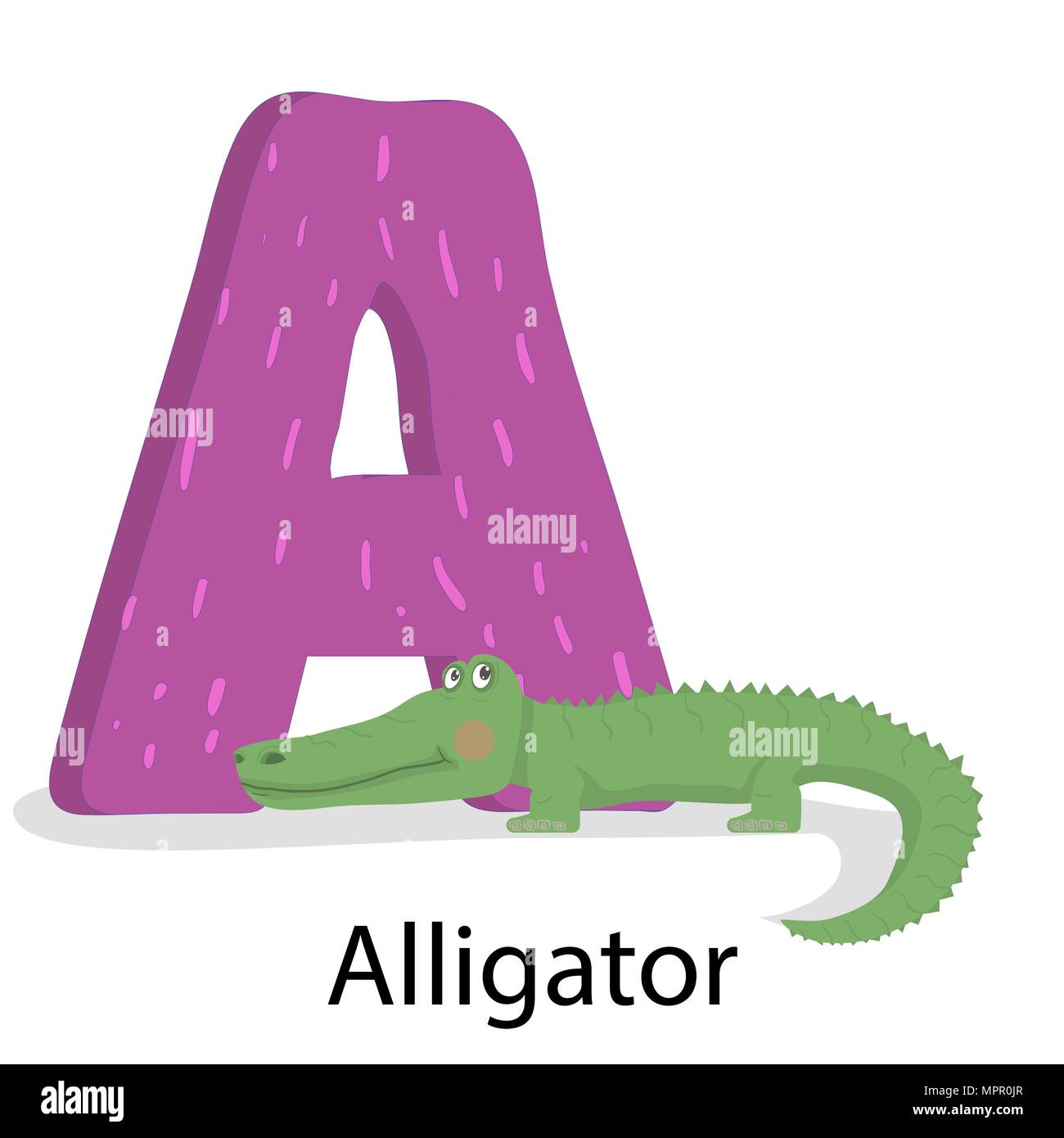 Alphabet card children letter Cut Out Stock Images & Pictures - Alamy