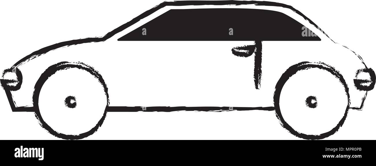 car icon over white background, side view design, vector illustration ...