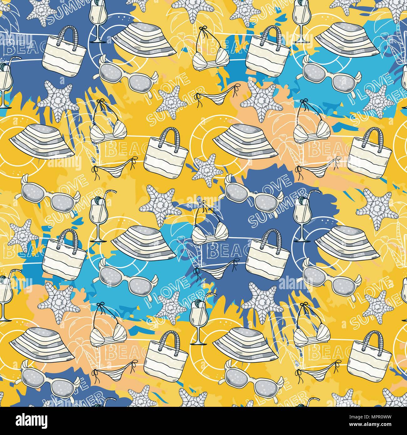 Abstract patterns on the beach Stock Vector Images - Alamy