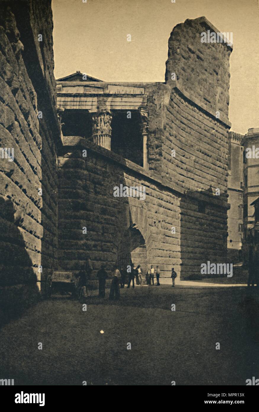 'Roma - Wall of the Forum of Augustus', 1910. Artist: Unknown Stock ...