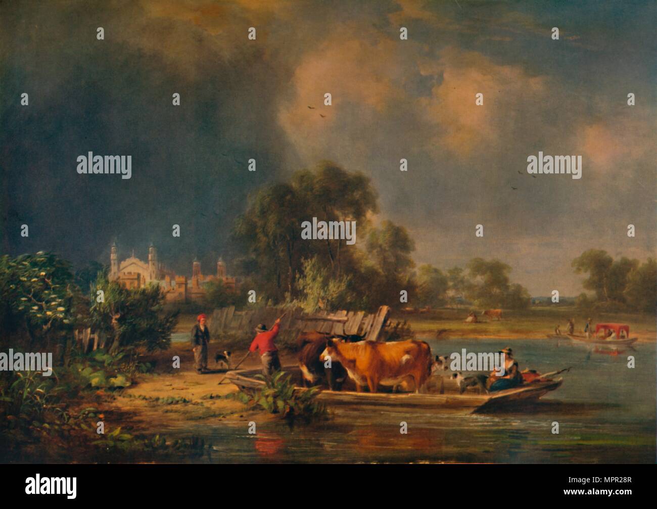 'Eton from the River', 19th century, (1935). Artist: John Hilder Stock ...