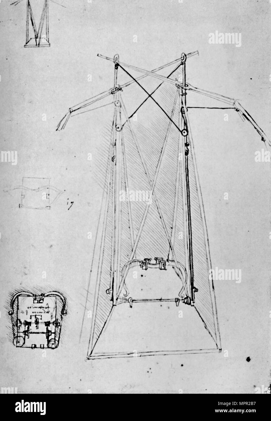 'Study of Motive Apparatus of Flying Machine with Ground Plan of ...
