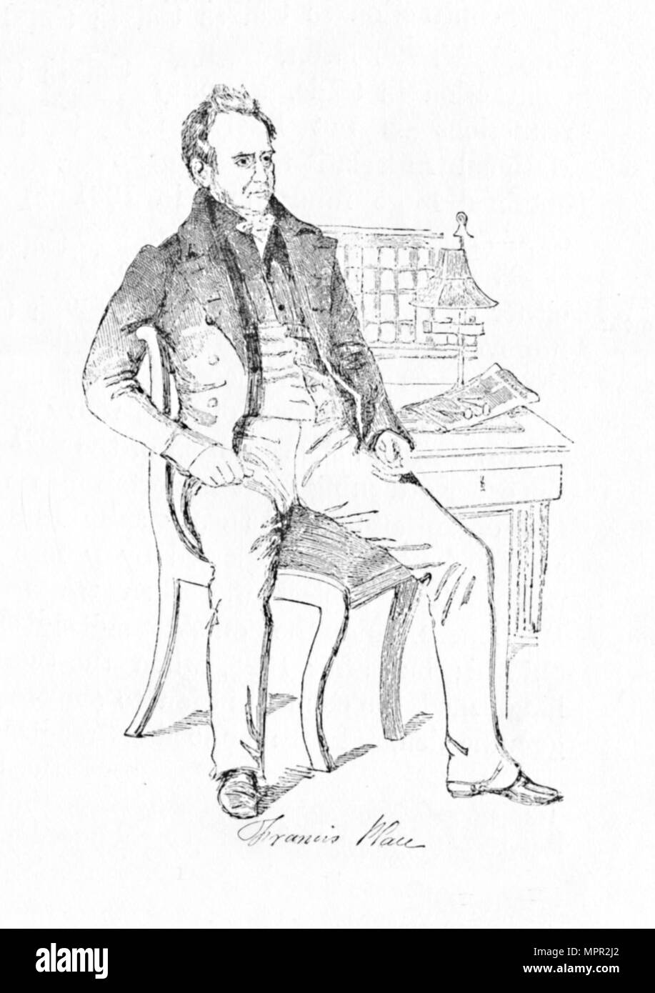 'Francis Place', 1836, (1904). Artist: Daniel Maclise Stock Photo - Alamy