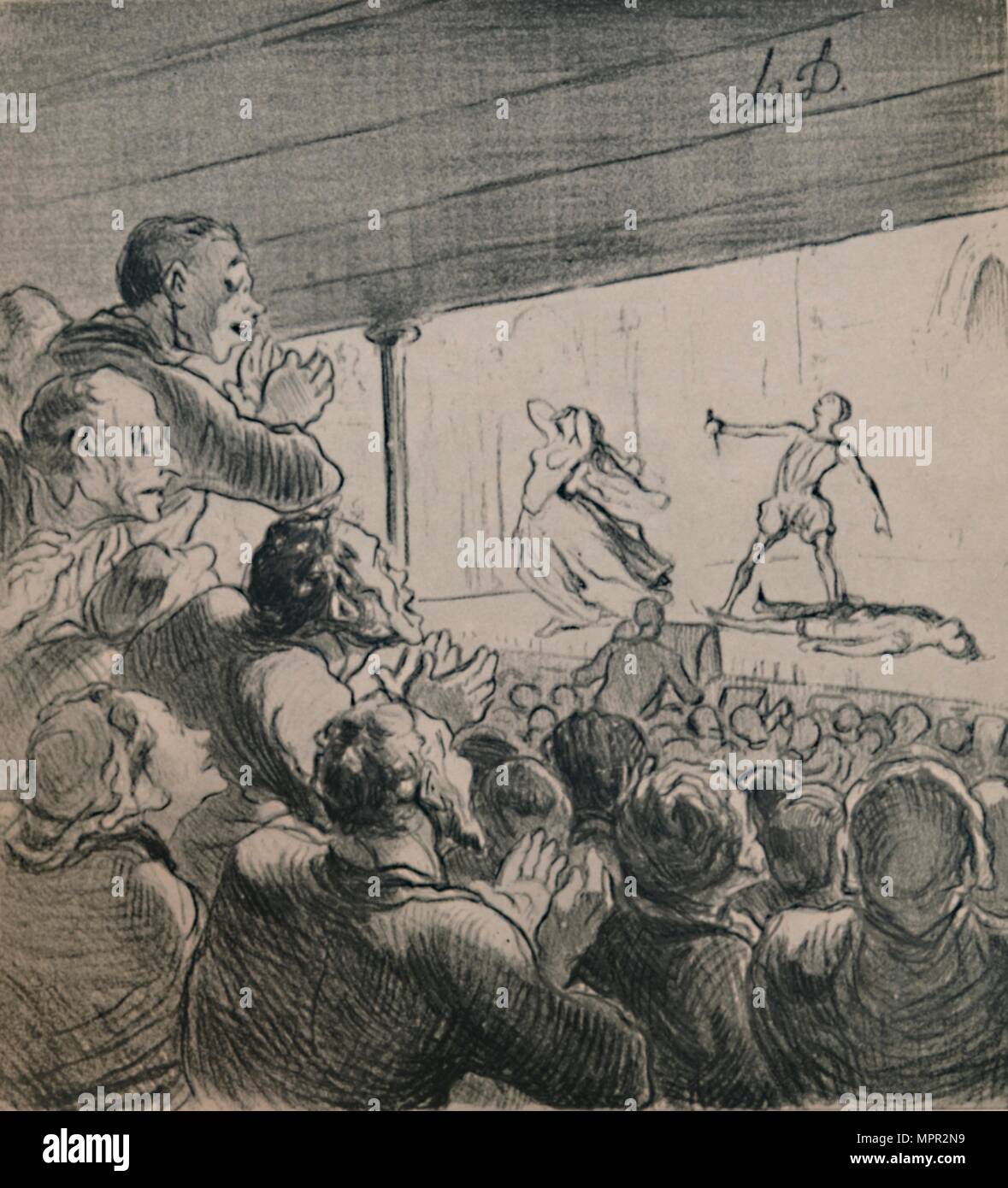 'The Drama', c.1860s,(1946). Artist: Honore Daumier Stock Photo - Alamy