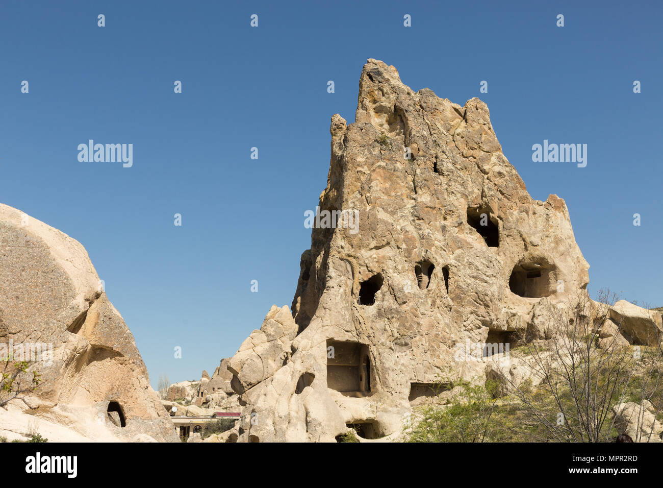 the carved fairy chimneys of cappadocia Stock Photo - Alamy
