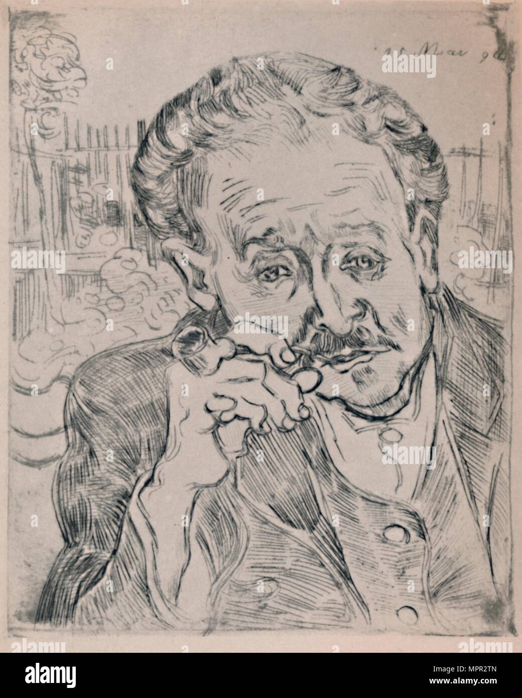 Portrait of doctor gachet 1890 hi-res stock photography and images - Alamy