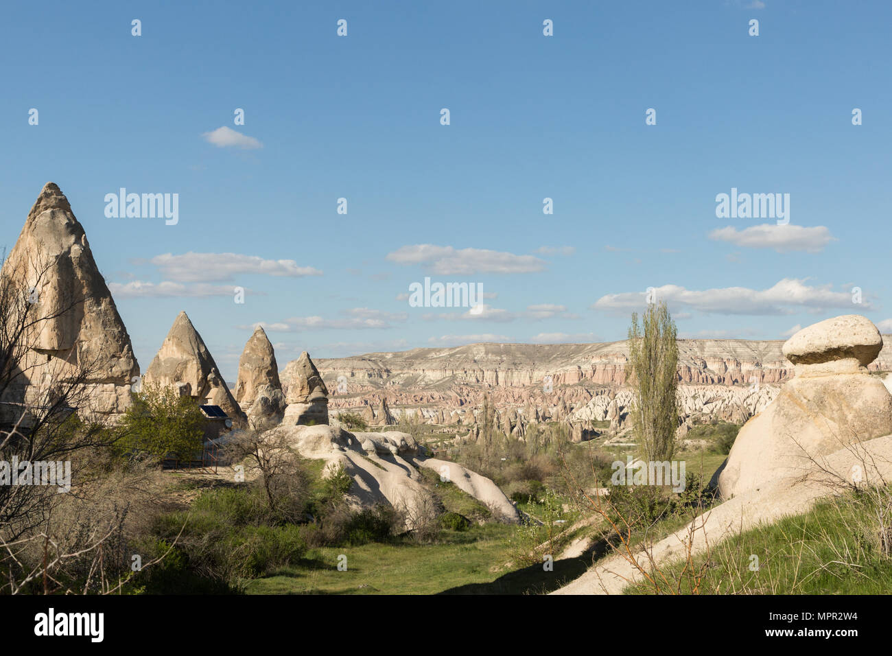 view of the lunar landscape carved from volcanic tuff Stock Photo - Alamy