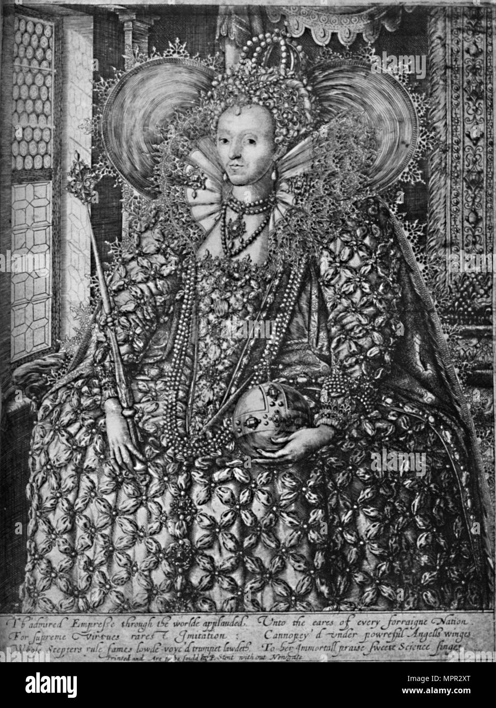 'Queen Elizabeth Standing in a Room with a Lattice Window', c1592 (1903 ...
