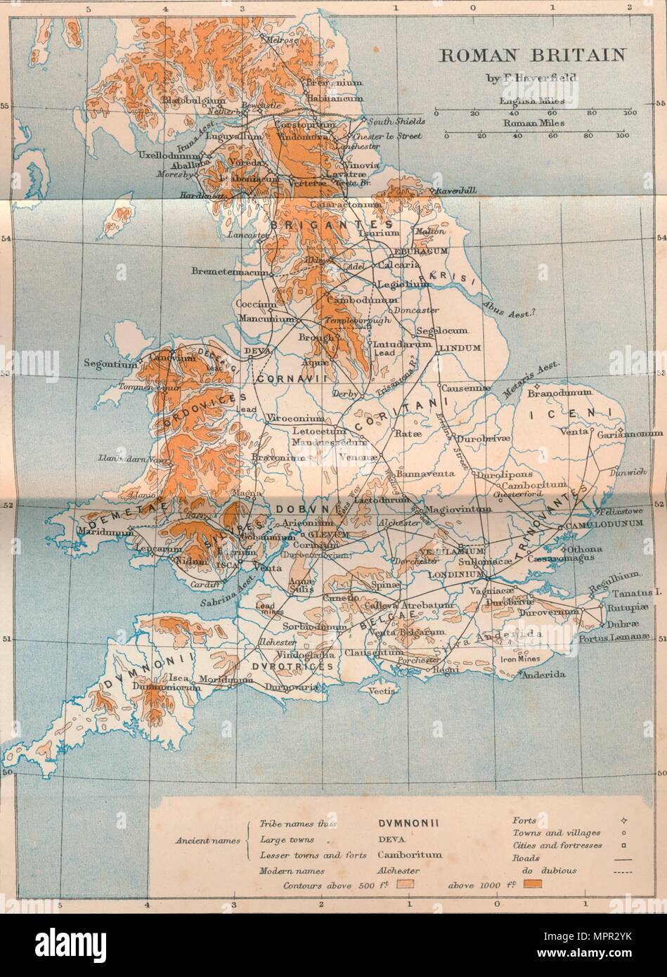 Map of roman britain hi-res stock photography and images - Alamy