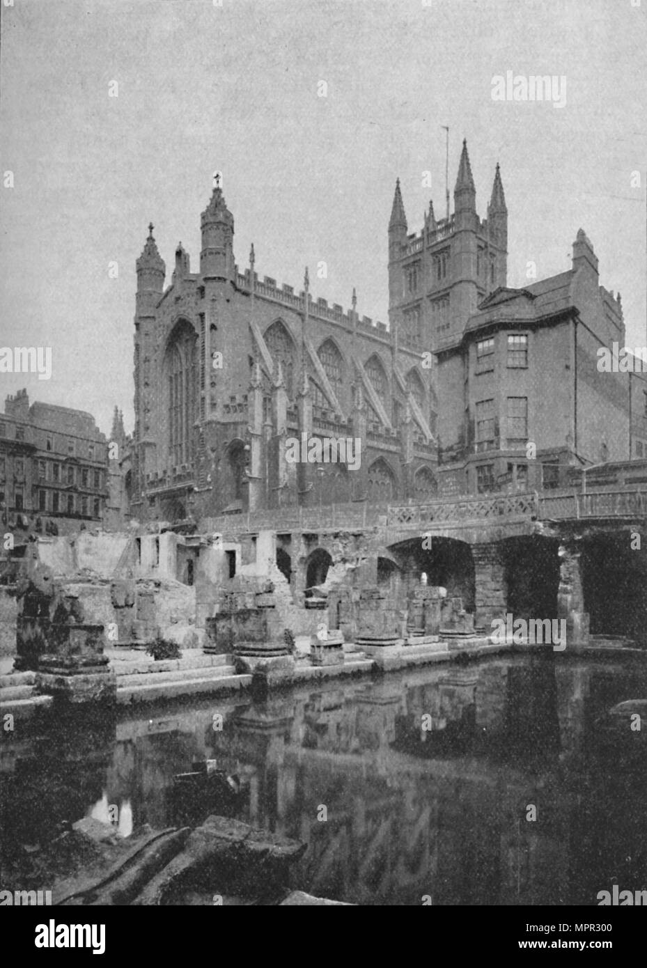 'The Old Roman Bath at Bath Before Restoration', 1902. Artist: Hudson ...