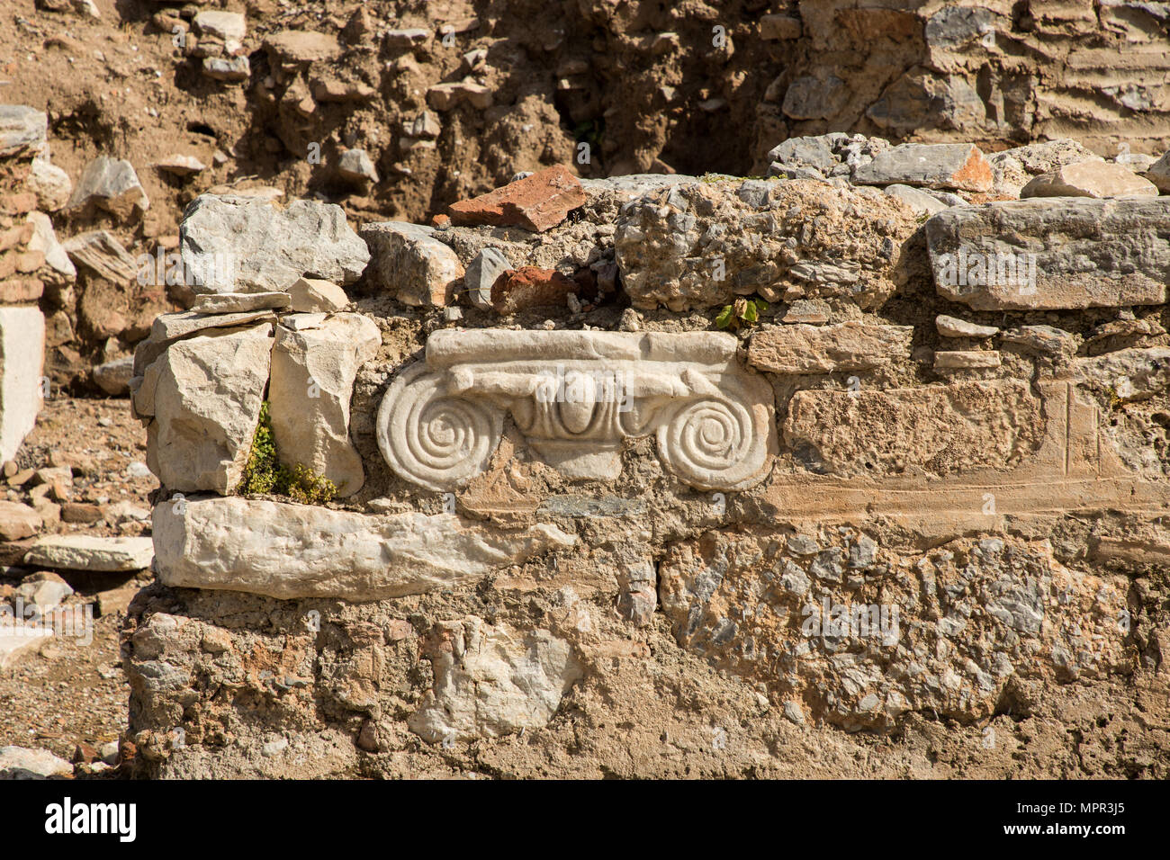 stonework in ancient Ephesus Stock Photo - Alamy