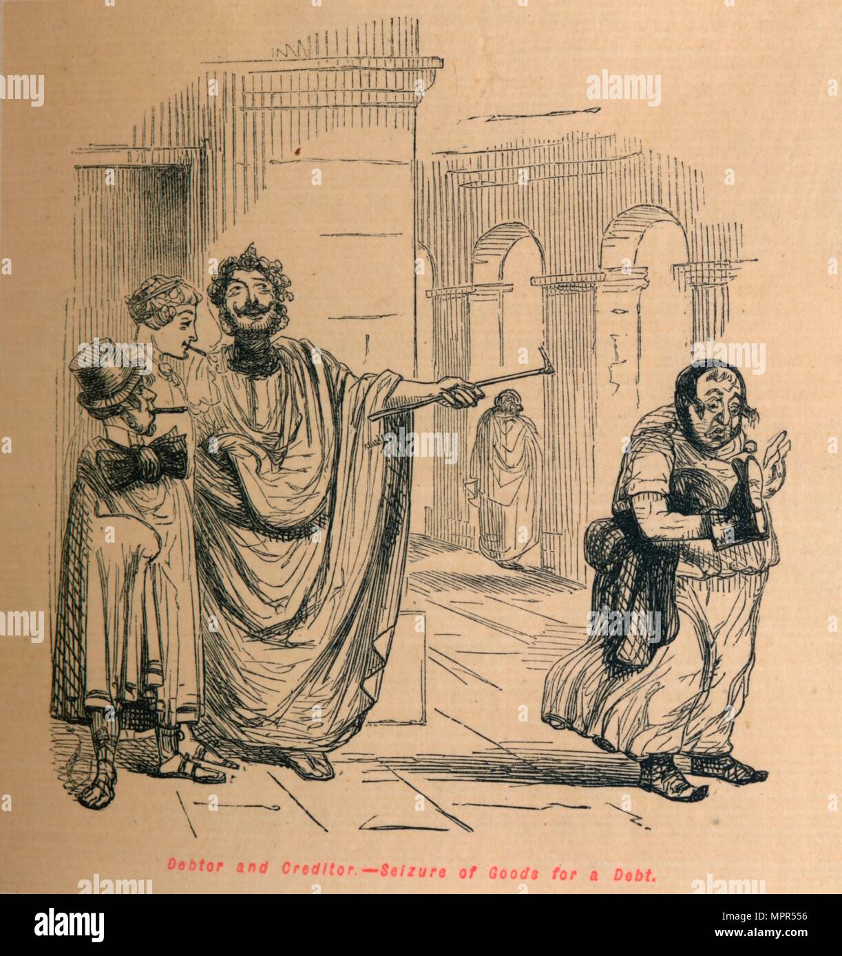 Debtor engraving hi-res stock photography and images - Alamy