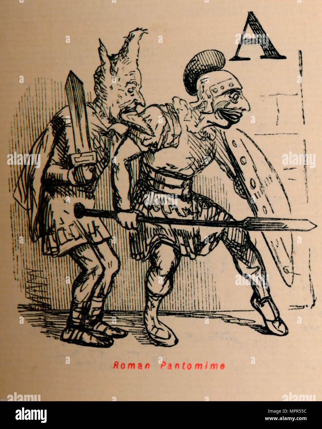 'Roman Pantomime', 1852. Artist: John Leech Stock Photo - Alamy