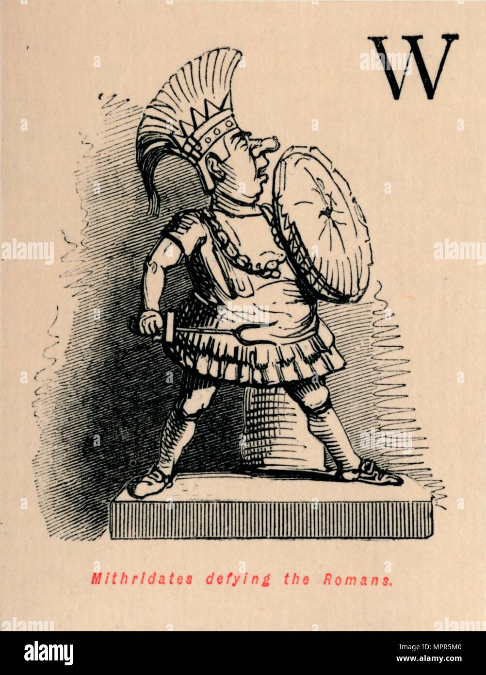 'Mithridates defying the Romans', 1852. Artist: John Leech Stock Photo ...