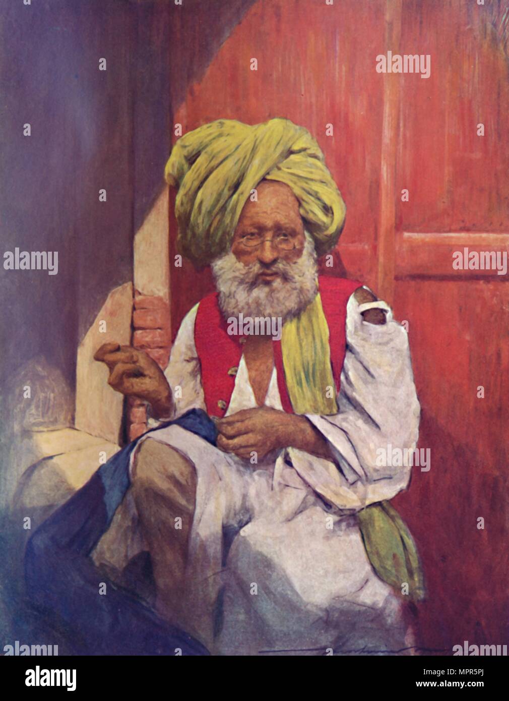 'A Tailor', 1903. Artist: Mortimer L Menpes Stock Photo - Alamy