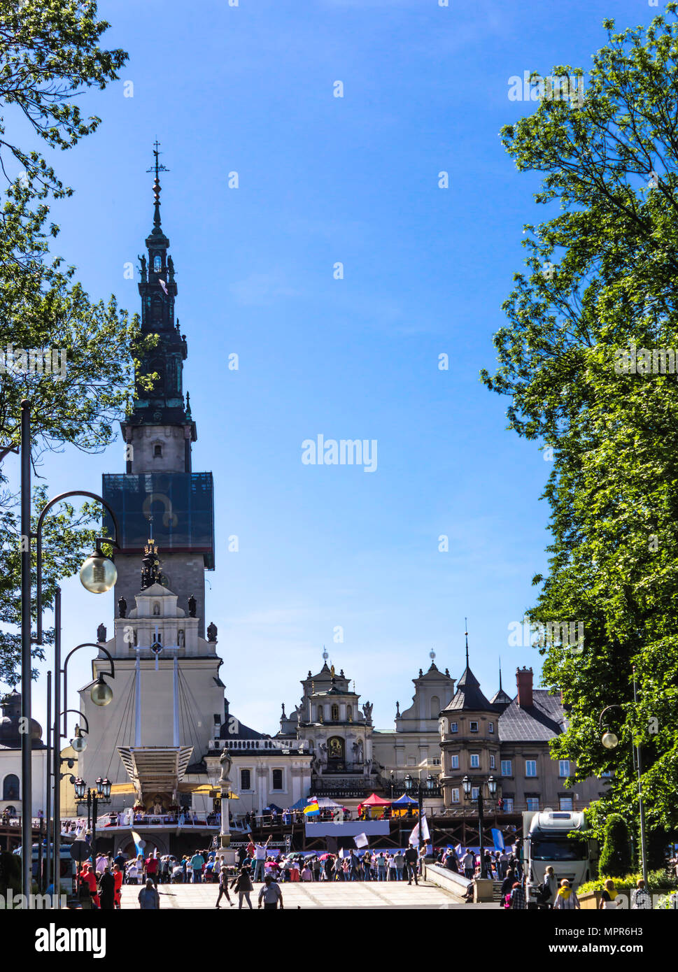 A Roman Catholic monastery on a Jasna Gora. Order of Saint Paul . High ...