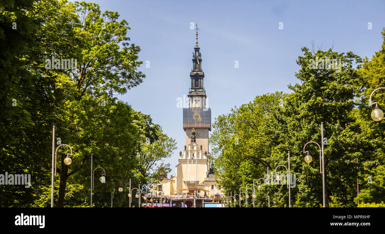 A Roman Catholic monastery on a Jasna Gora. Order of Saint Paul . High ...