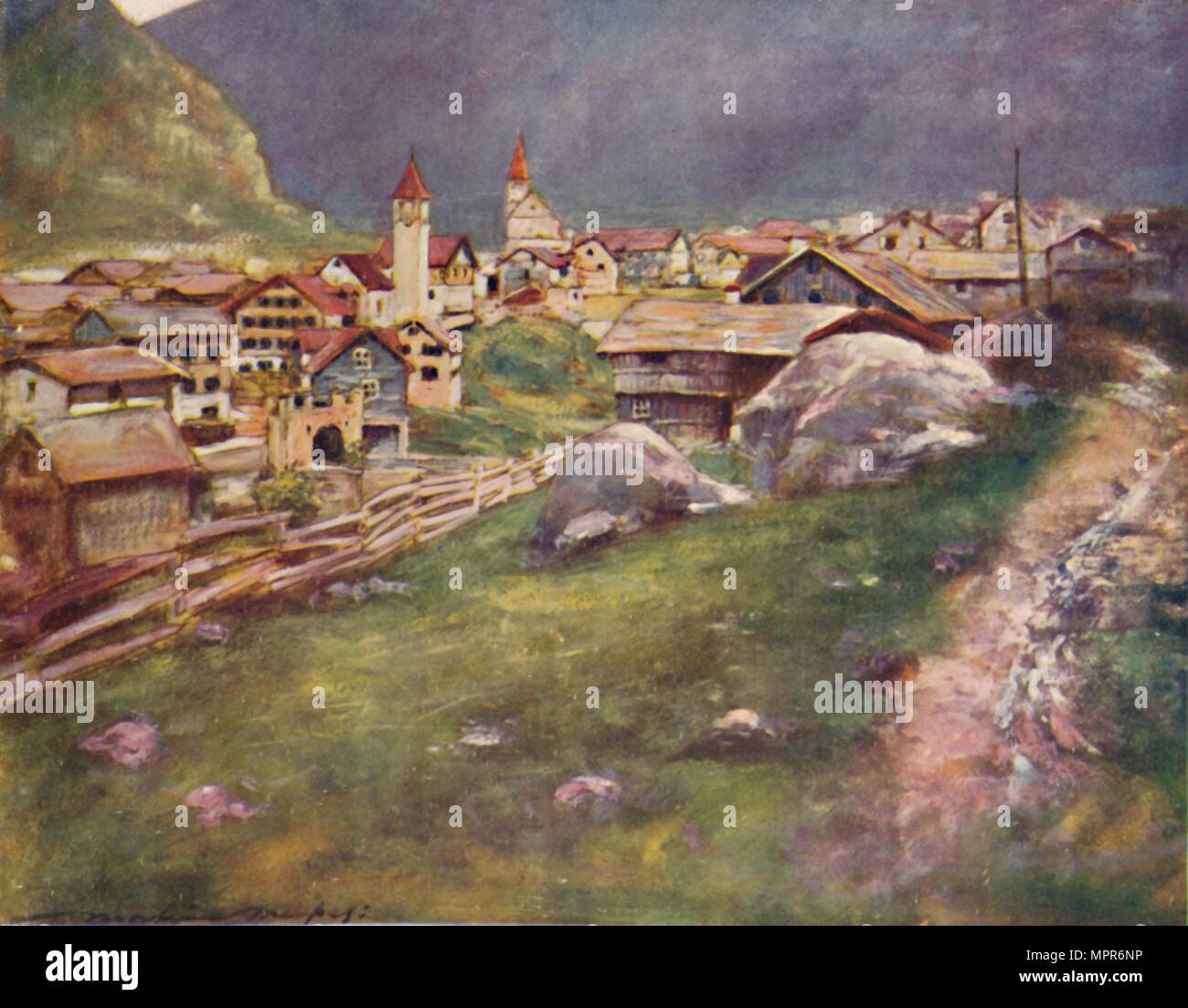 'Goeschenen', 1903. Artist: Mortimer L Menpes Stock Photo - Alamy