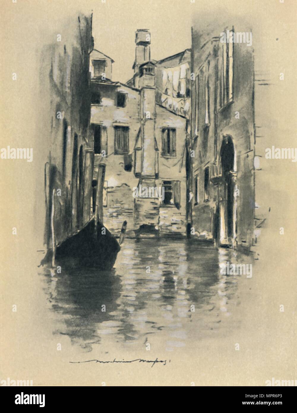 'Street in Venice', 1903. Artist: Mortimer L Menpes Stock Photo - Alamy