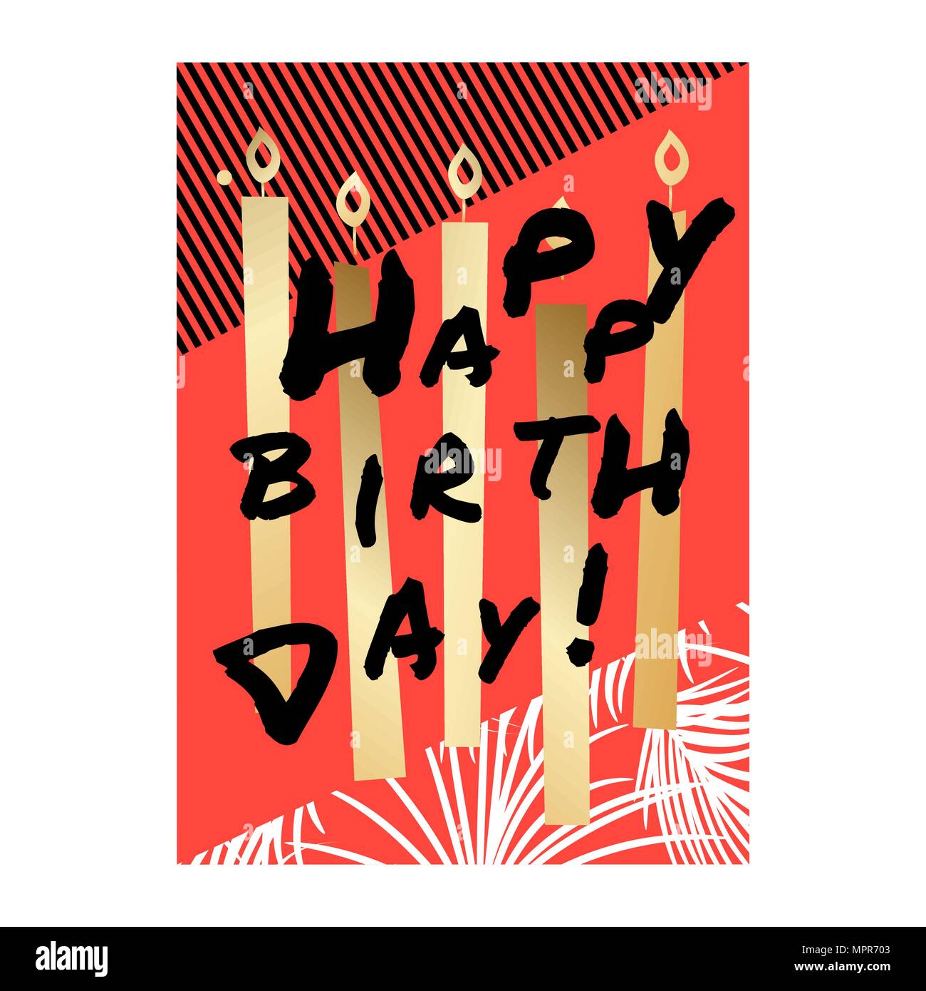 Greeting card gold frame Stock Vector Images - Alamy