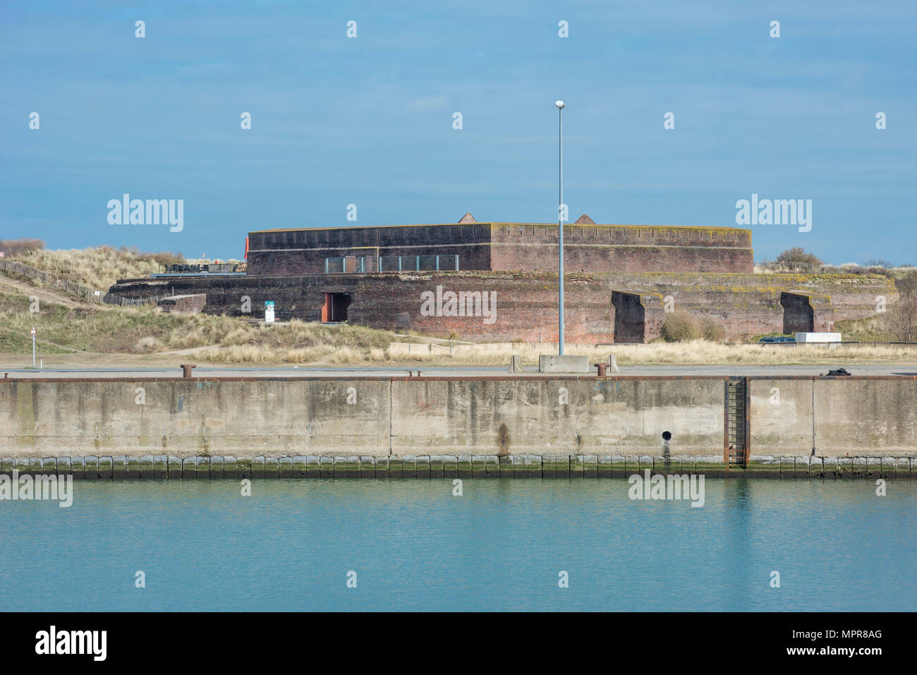 Fort Napoleon, military fortress construction at the harbour basin ...