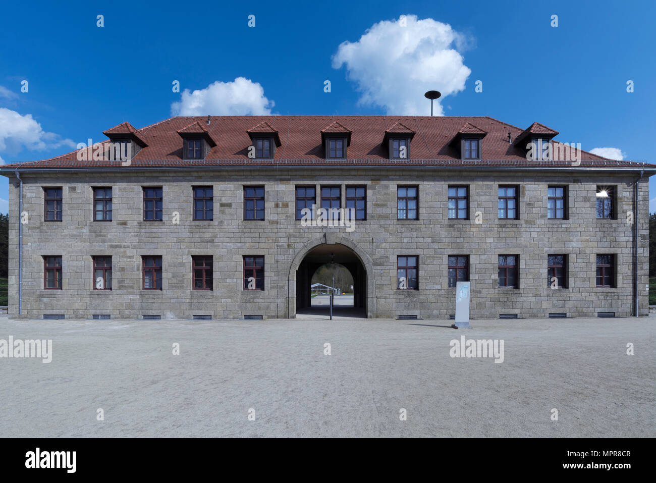 Building of the former SS commandant's office in the concentration camp ...