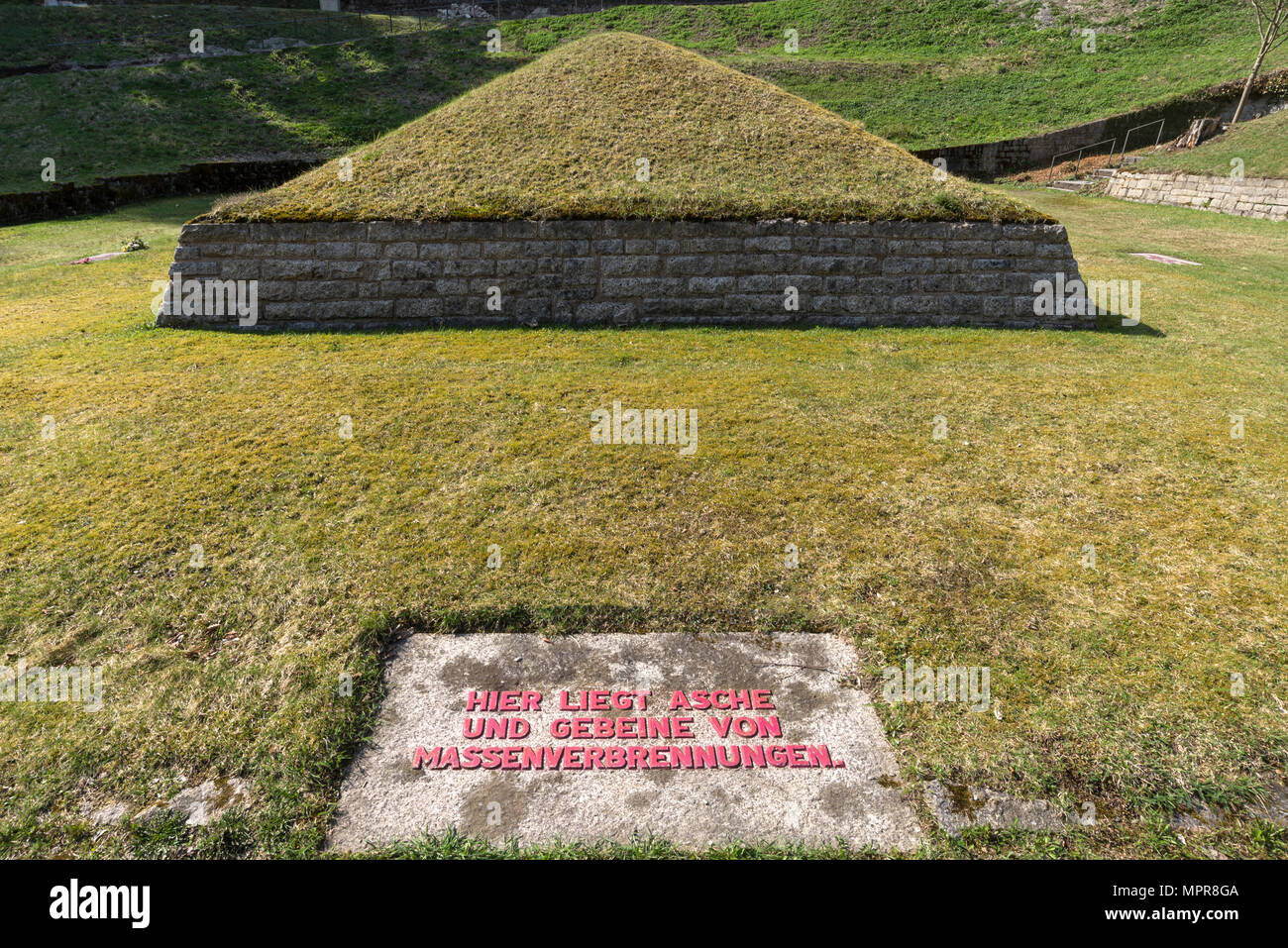 Ash Hill from the mass burns in the Valley of Death, concentration camp ...