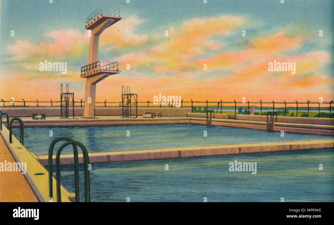 Olympic swimming pool 1940s hi-res stock photography and images - Alamy