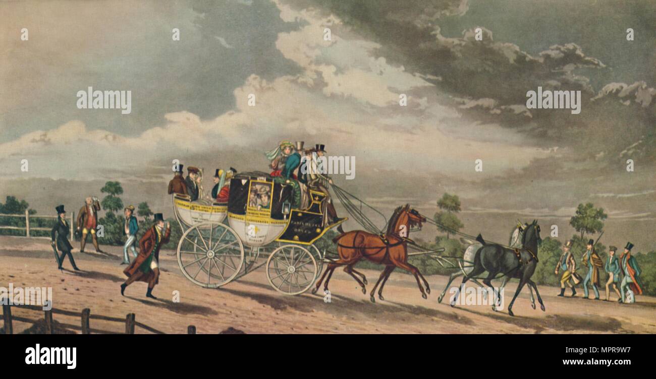 'Stage Coach', c1825, (1929). Artist: George Hunt Stock Photo - Alamy