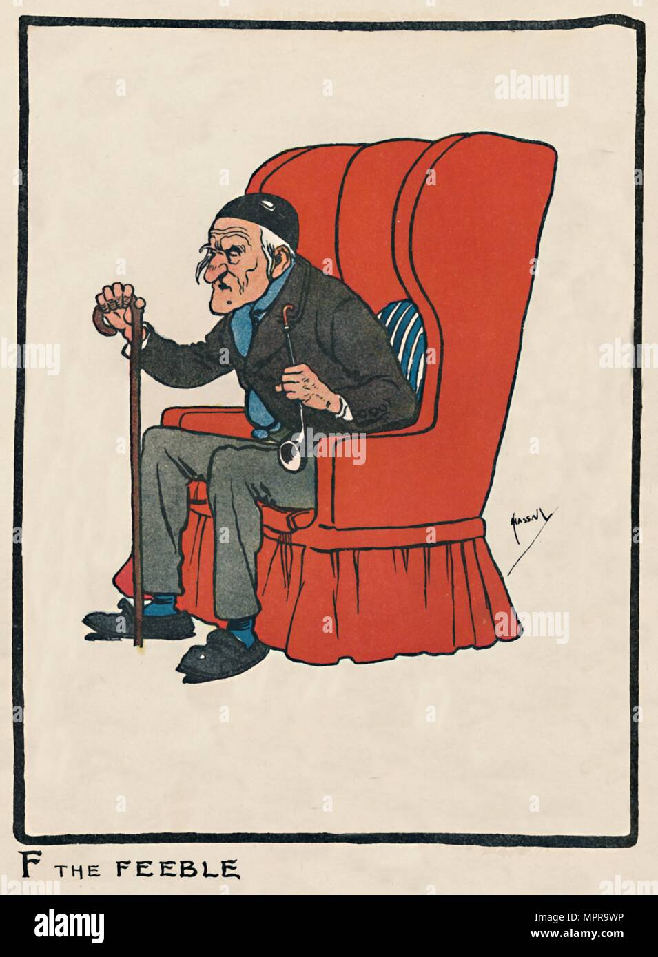 'F the Feeble', 1903. Artist: John Hassall Stock Photo - Alamy