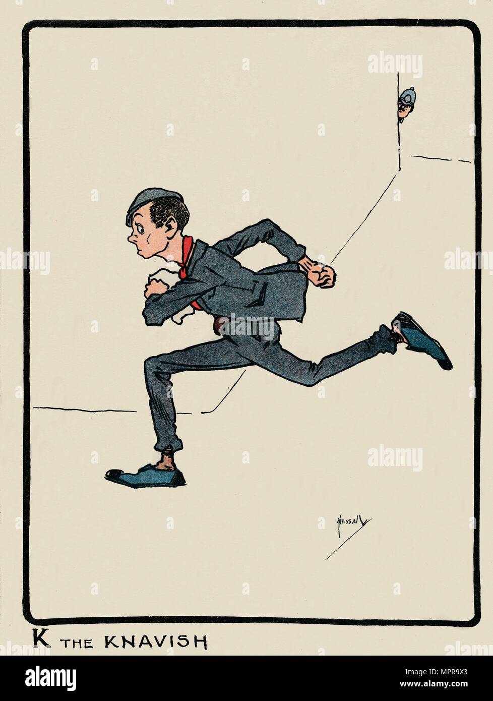 'K the Knavish', 1903. Artist: John Hassall Stock Photo - Alamy
