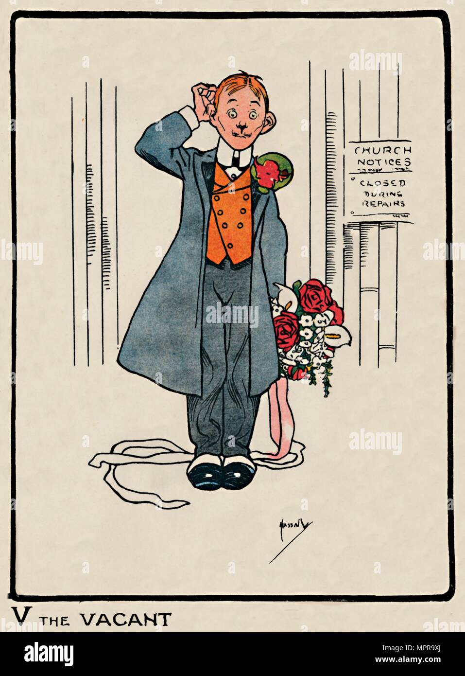 'V the Vacant', 1903. Artist: John Hassall Stock Photo - Alamy