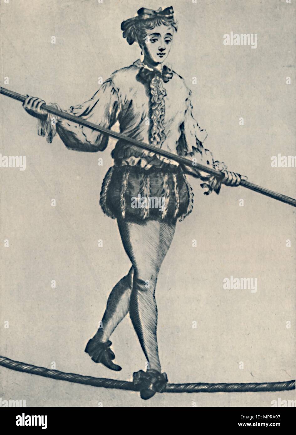 'A Famous Tight-Rope Walker of the Seventeenth Century', 1942. Artist ...
