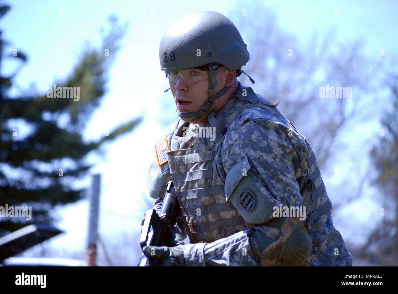Sgt. Benjamin Poulin, from the 3rd Transportation Brigade ...