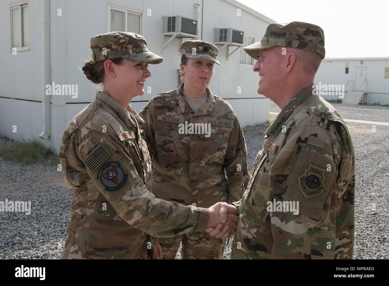 U.S. Air Force Vice Chief of Staff Gen. Stephen Wilson (left) is ...
