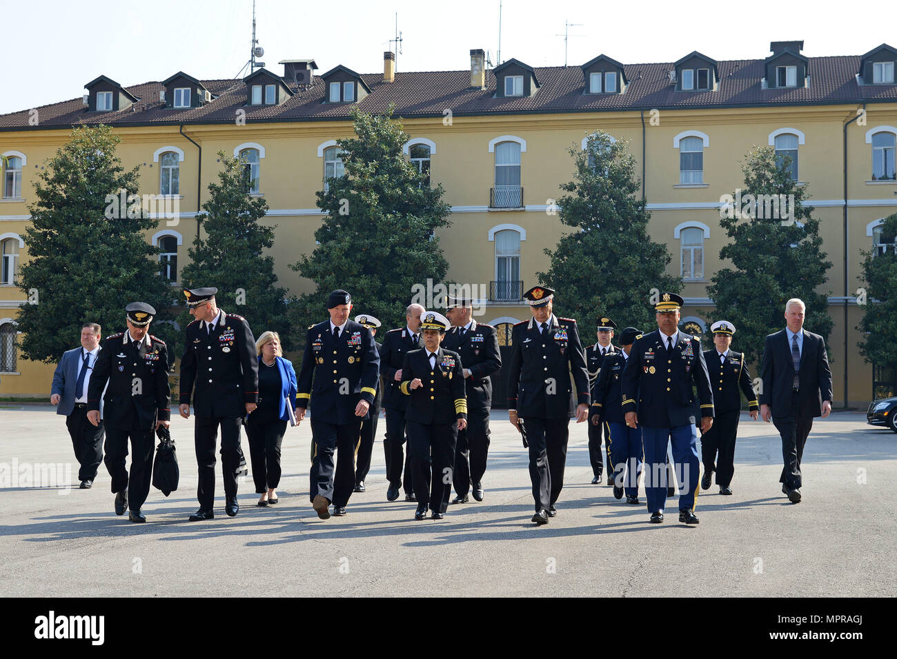 Admiral Michelle Howard, NATO JFC-Naples Commander, during the visit at ...
