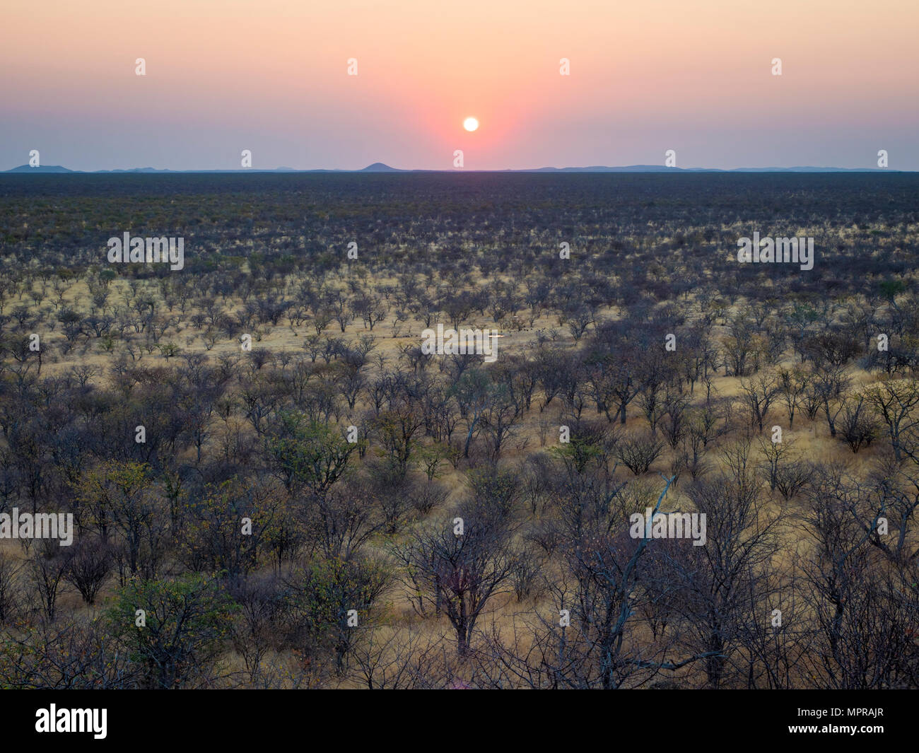 Sunset over scrubland hi-res stock photography and images - Alamy