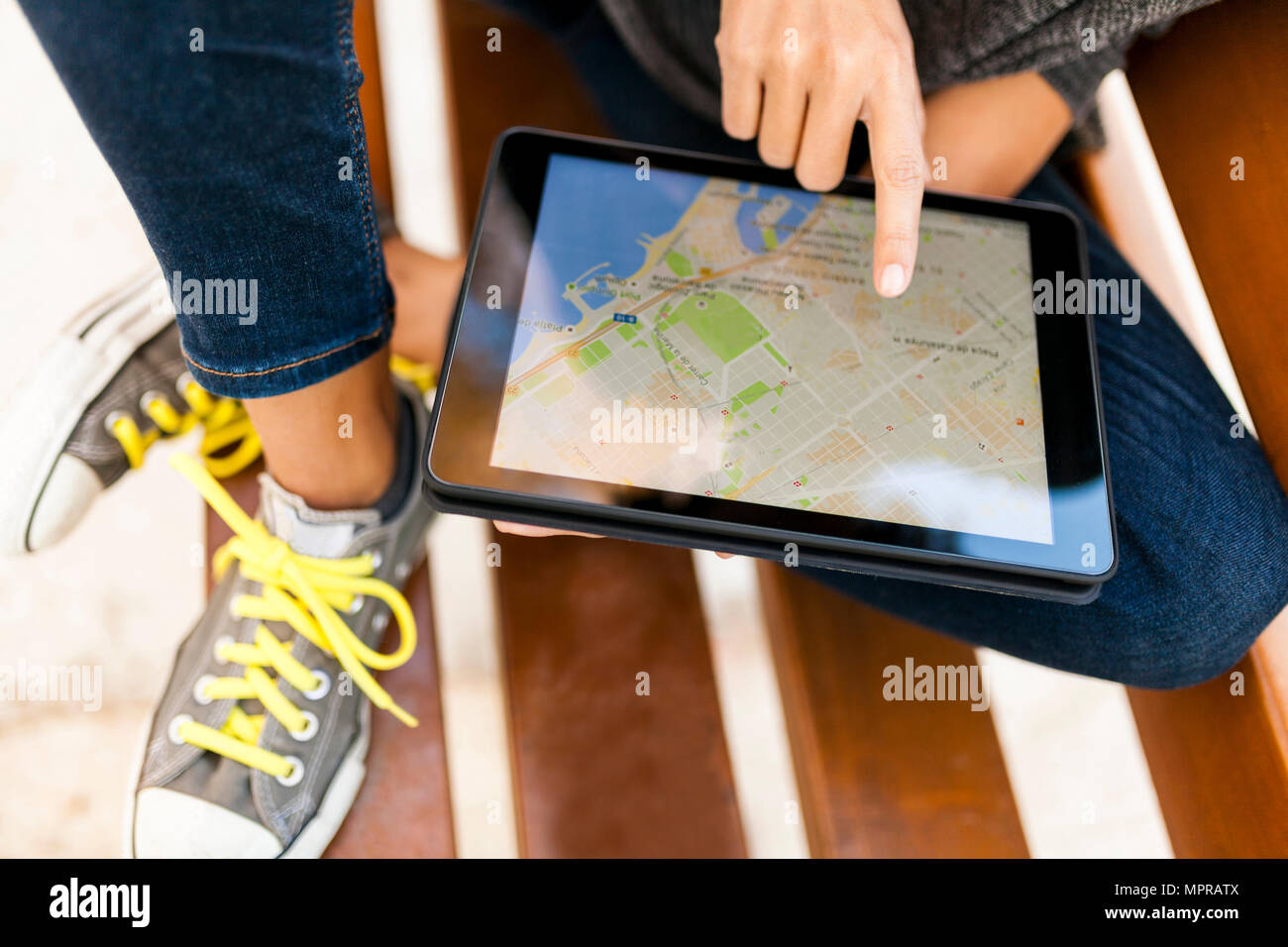 Digital street map hi-res stock photography and images - Alamy