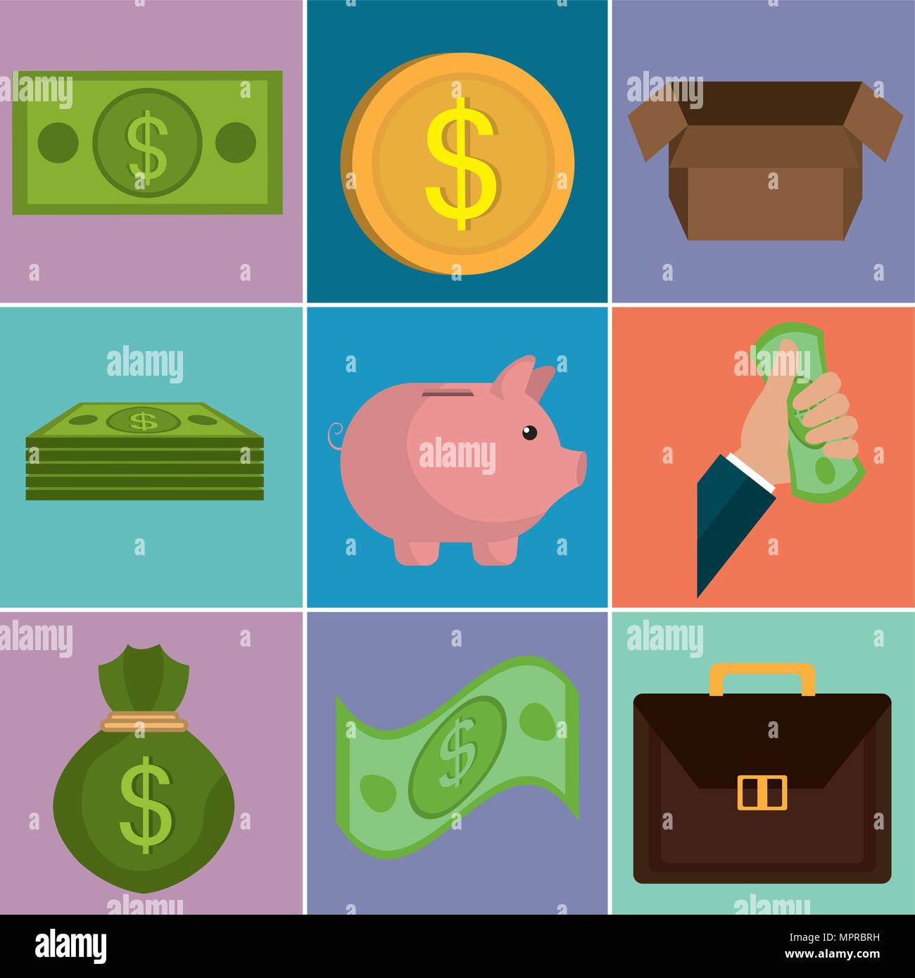 Million dollars briefcase Stock Vector Images - Alamy