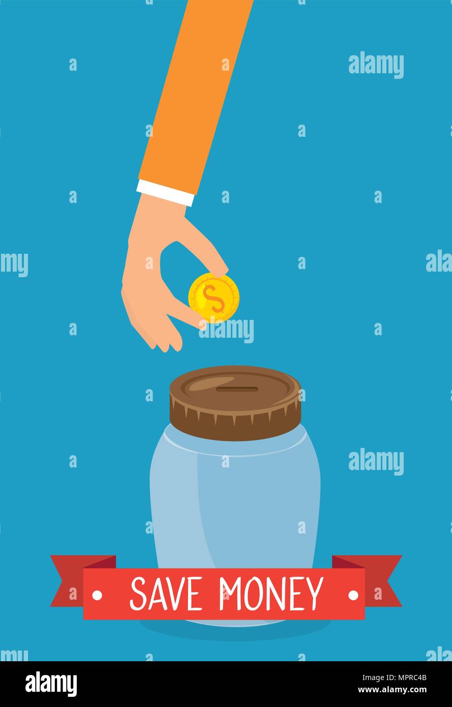 Penny jar Stock Vector Images - Alamy