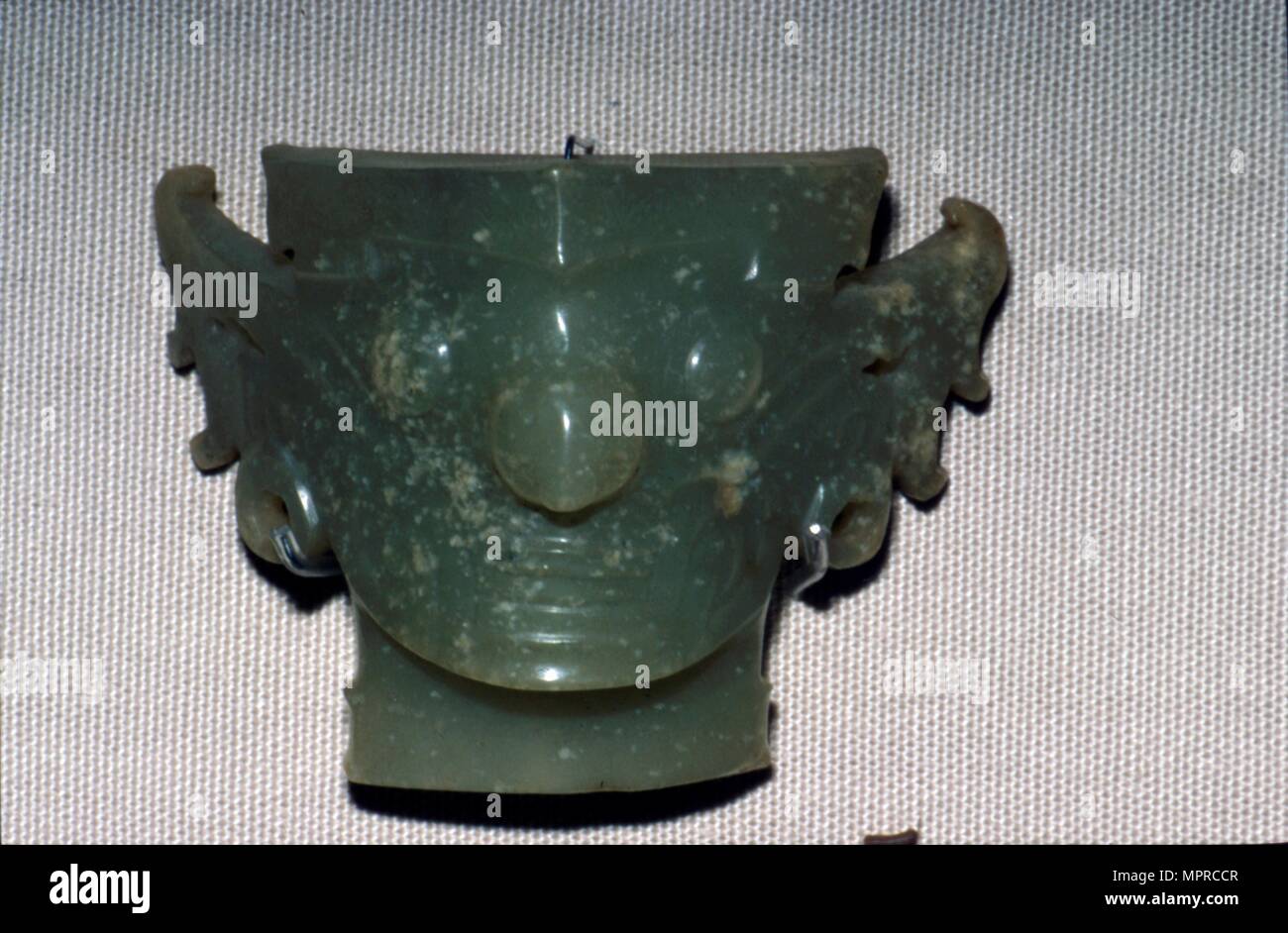 Chinese Jade Face, Neolithic period, c2500 BC. Artist: Unknown Stock ...