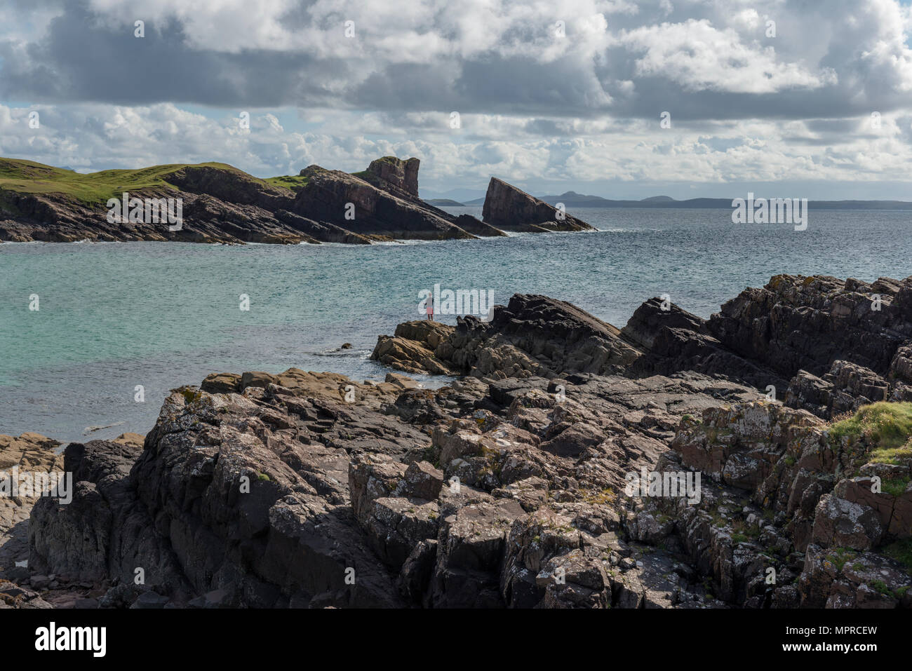 Uk scotland sutherland clachtoll bay hi-res stock photography and ...