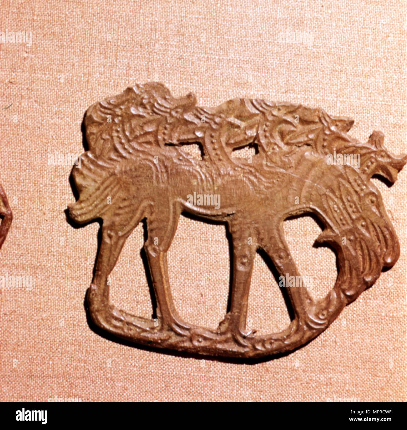 Bronze Plaque, Kama River Tribes Mircaulous Image of Wilde Beast, 3rd ...