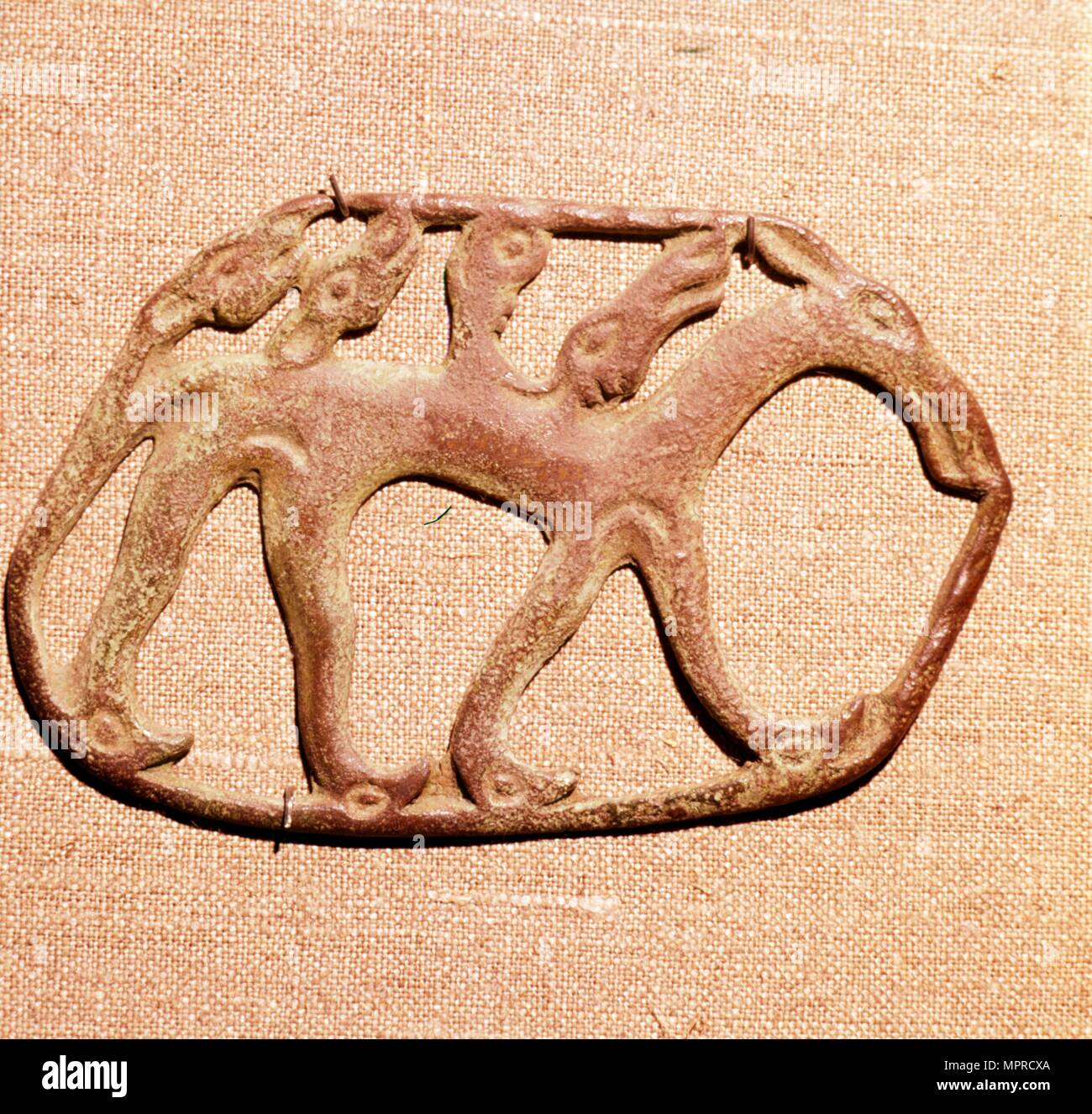 Bronze Plaque, Kama River Tribes Mircaulous Image of Wilde Beast, 3rd ...